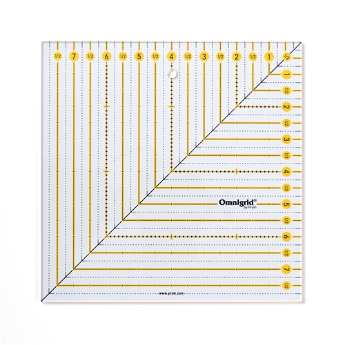 Patchwork linjal Square 8 x 8 tum - Linjaler, Mätare - Symaskinsexperten